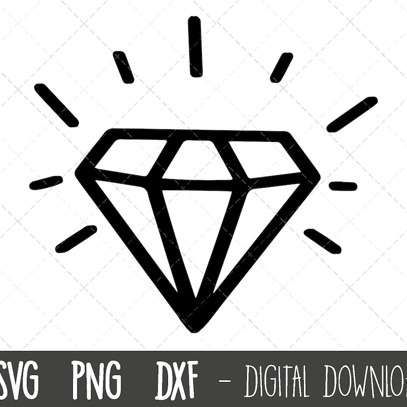 Diamond Svg - Etsy