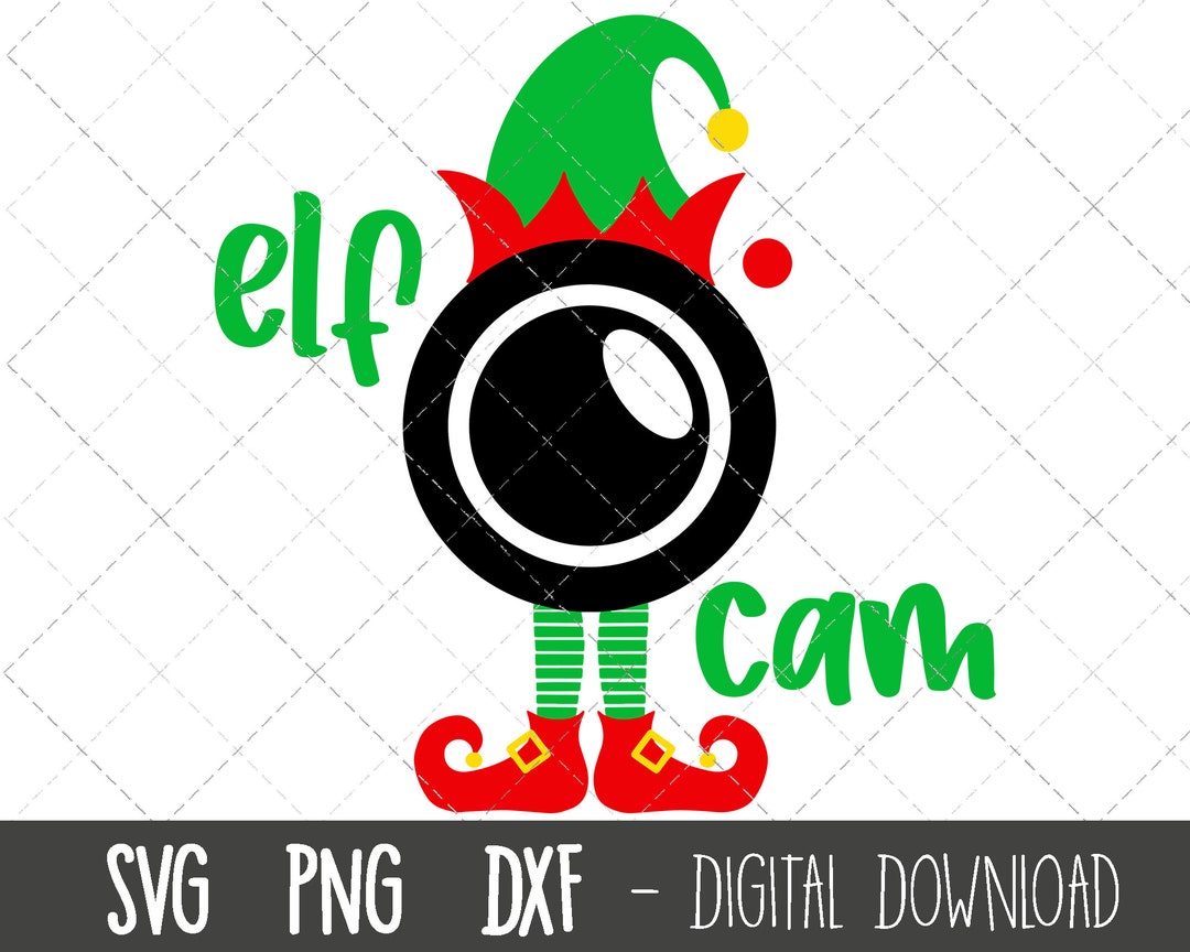 Elf Cam Svg, Elf Svg, Christmas Svg, Santa Cam Svg File, Elf Camera Svg ...
