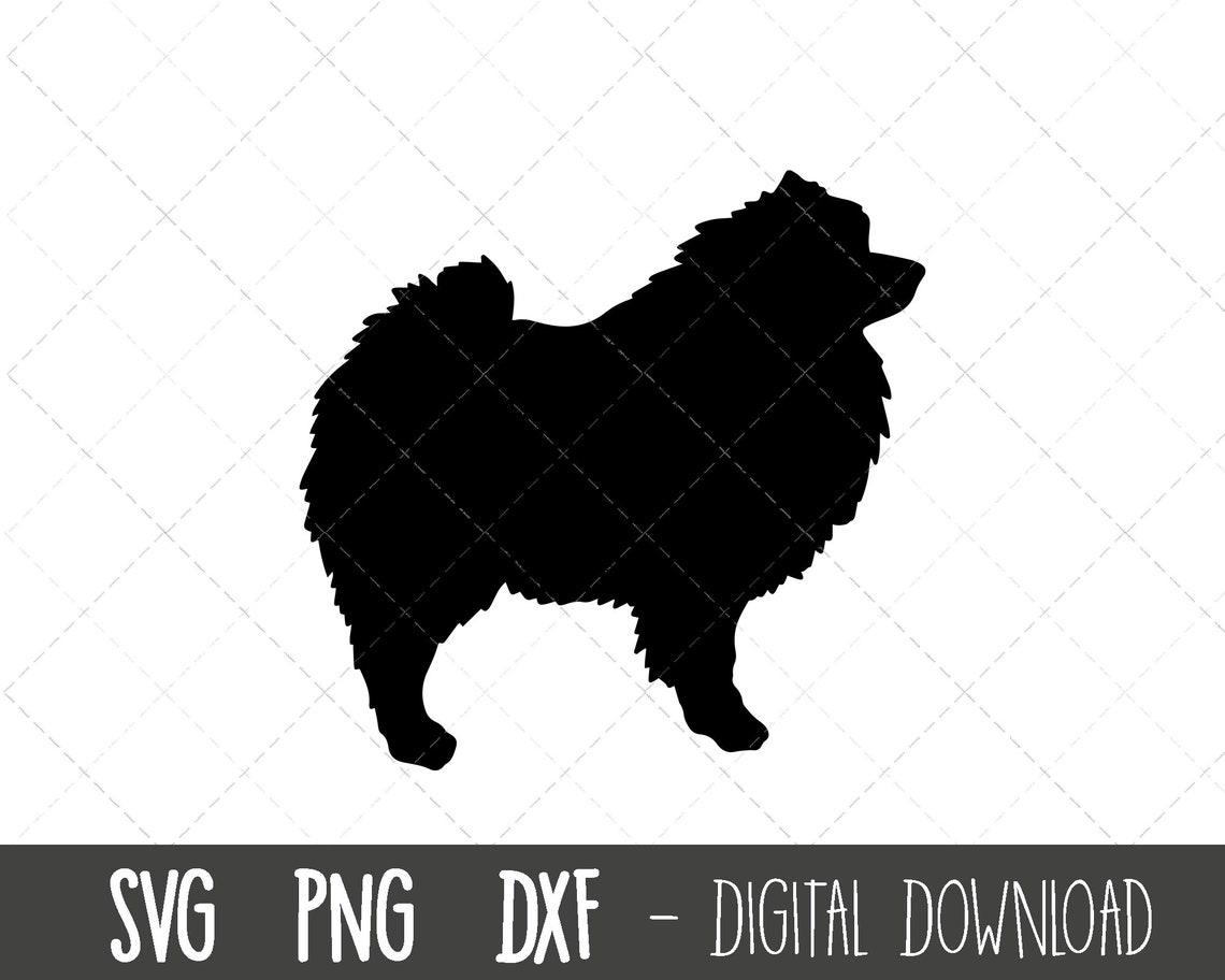 Keeshond Svg Dog Svg Keeshond Silhouette Keeshond Outline - Etsy