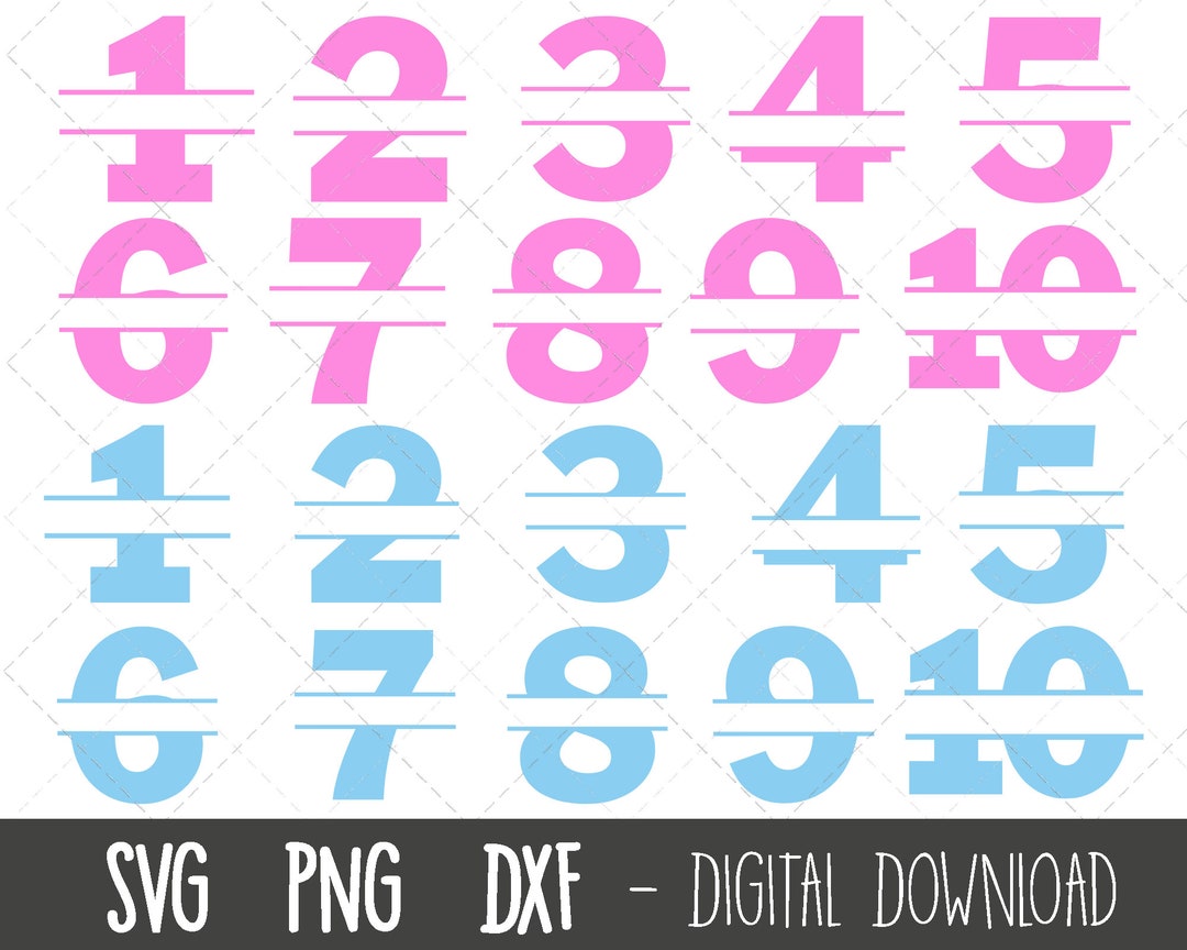 Birthday SVG, Birthday Numbers Svg, Birthday Split Names Frame Svg ...