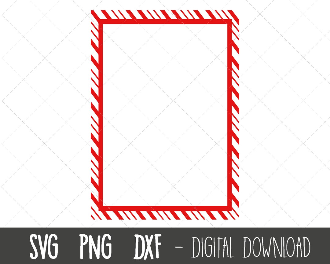 Christmas Candy Cane Border Svg, Candy Cane Border Png, Candy Cane Svg ...