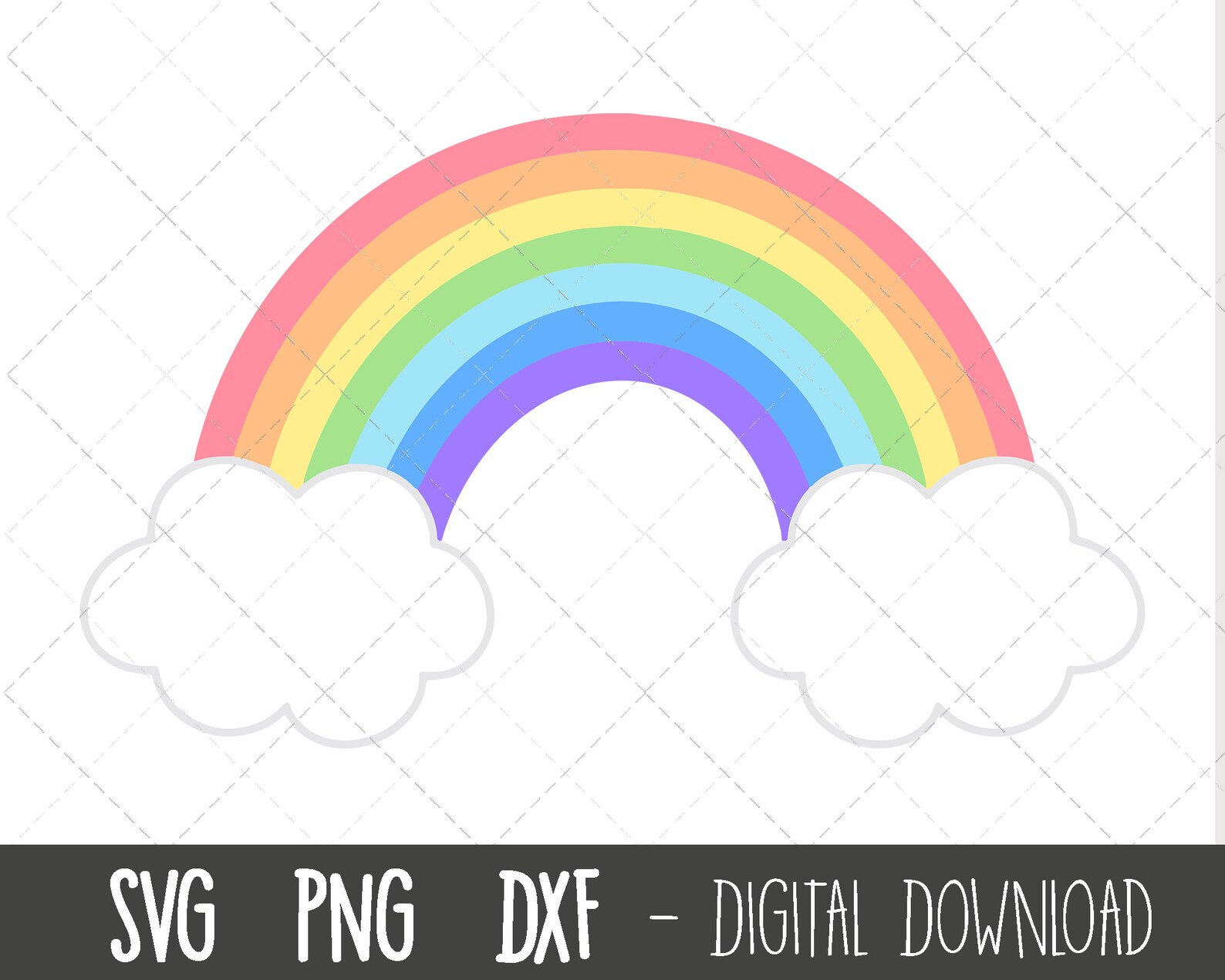 Rainbow Svg Rainbow Clipart Rainbow Vector Rainbow Png - Etsy