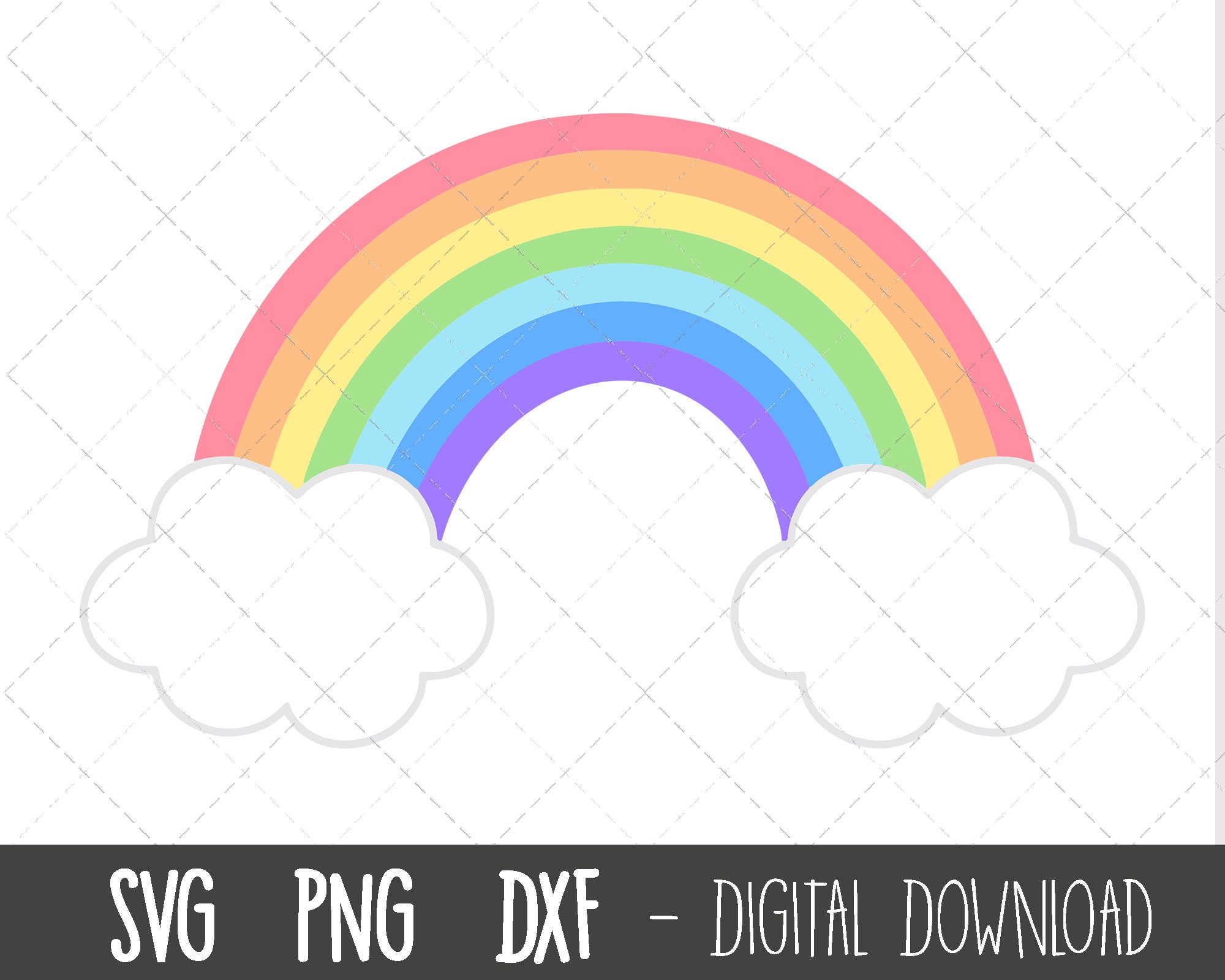 Rainbow Svg Rainbow Clipart Rainbow Vector Rainbow Png - Etsy UK
