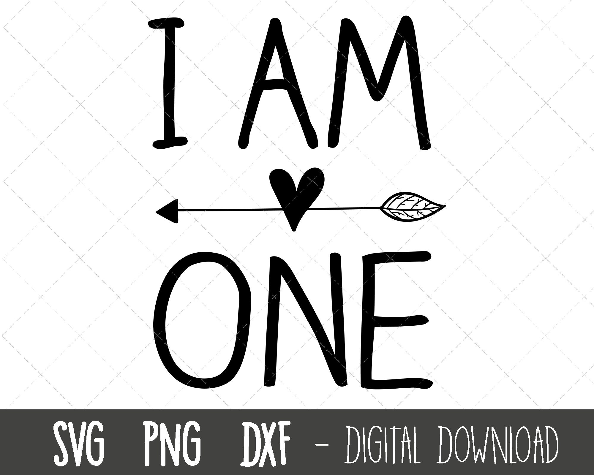 I Am One Svg 1st Birthday Svg First Birthday Svg Baby - Etsy