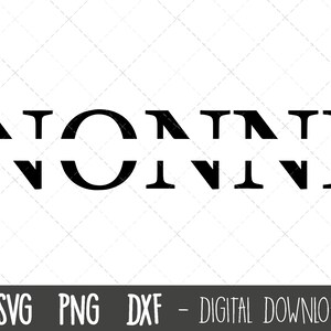 Nonni SVG, Grandmother Svg, Nonni Split Name Frame Svg, Grandma Svg ...