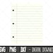 Lined Notebook Paper SVG School Paper Svg School Clip Art - Etsy