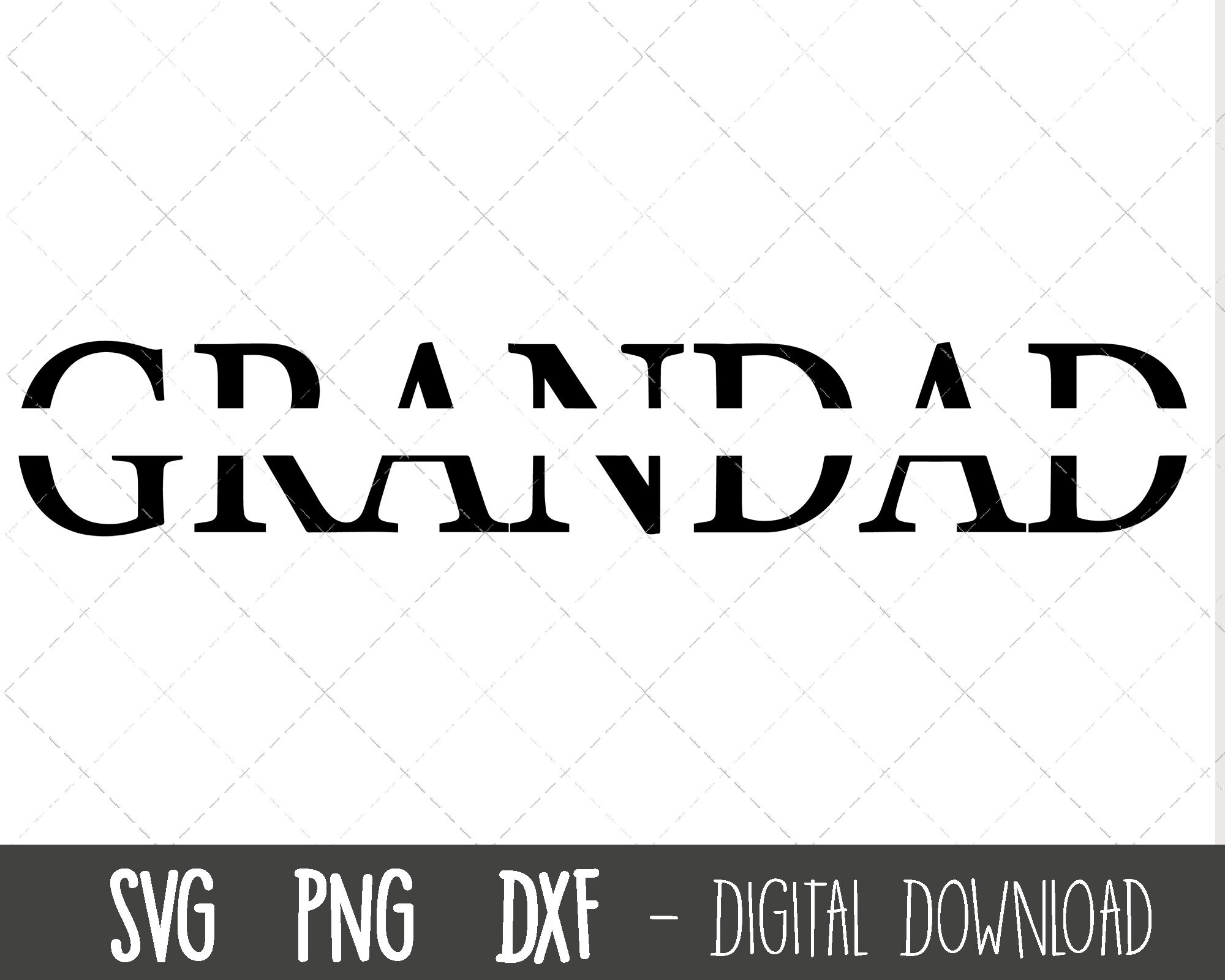 Grandad SVG Grandfather Svg Grandad Split Name Frame Svg - Etsy UK