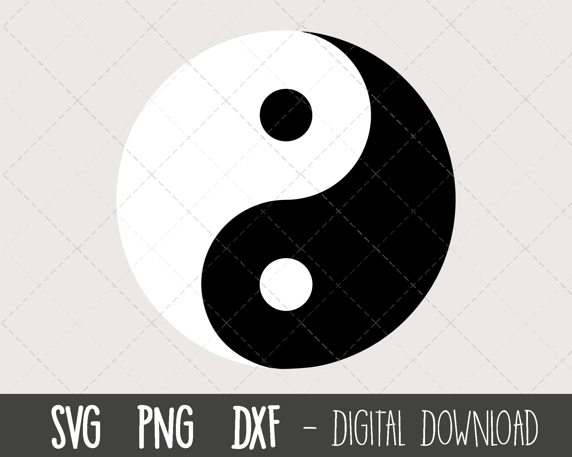 Yin Yang svg clipart yin yang meditación svg silueta yin - Etsy México