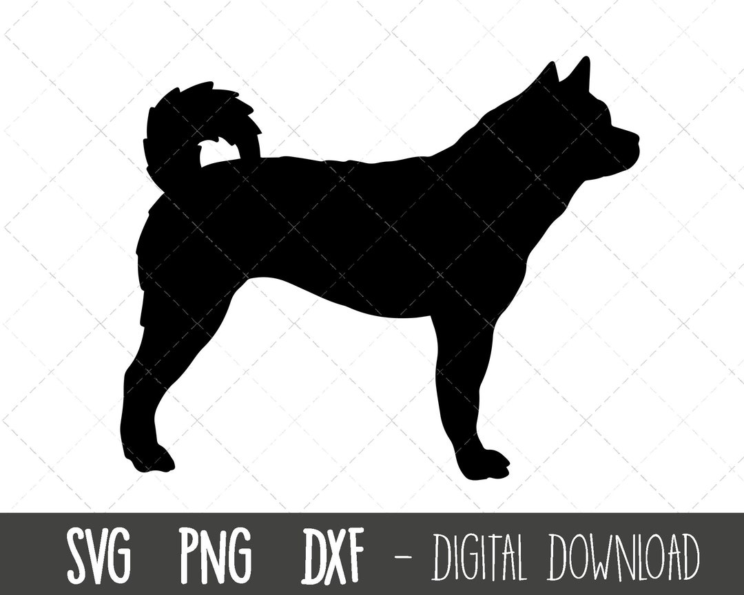 Akita Svg, Dog Svg, Akita Silhouette, Akita Outline Png, Akita Clipart ...