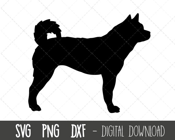 Akita Svg Dog Svg Akita Silhouette Akita Outline Png Akita - Etsy