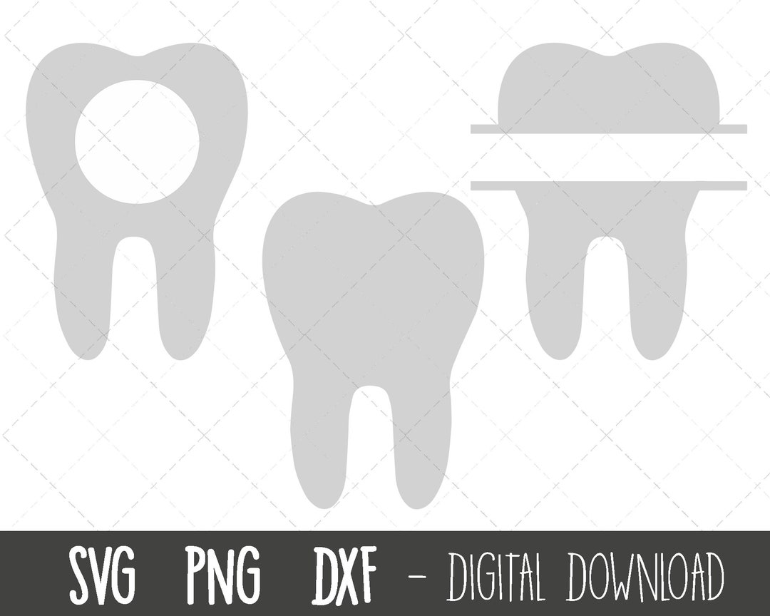 Tooth Svg Bundle, Tooth Split Name Frame Svg, Wisdom Tooth Svg, Teeth ...