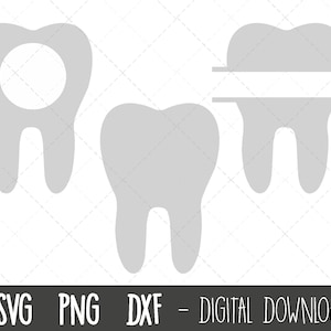 Zahn svg Bundle, Zahnsplit Namen Rahmen SVG, Weisheit Zahn svg, Zähne ...