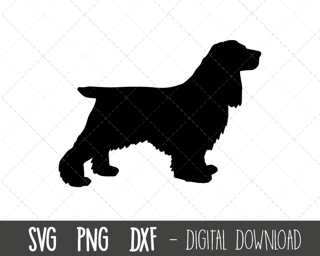 Field Spaniel Svg, Dog Svg, Field Spaniel Silhouette, Field Spaniel ...