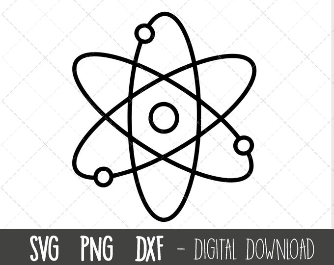 Atom Svg, Neutron Svg, Proton Svg, Science Svg. Vector Cut File for ...