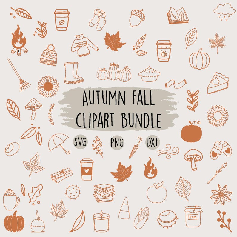Fall SVG Bundle, Autumn Svg, Autumn Fall Clipart, Fall Signs Svg ...