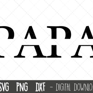 Papa SVG, Father Svg, Father's Day SVG, Papa Split Name Frame Svg, Papa ...