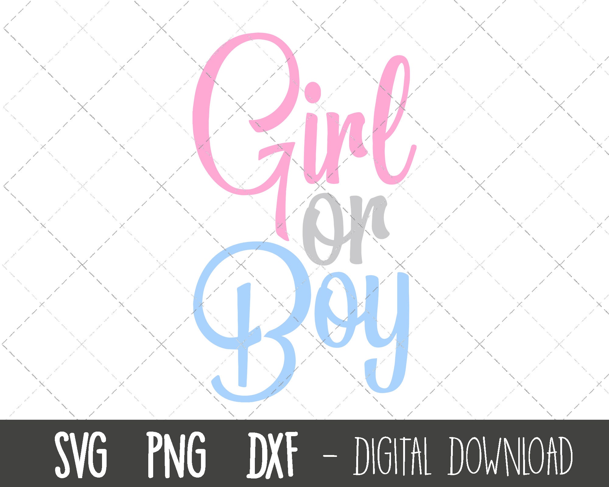 Niña o niño svg género bebé svg clipart de revelación de | Etsy