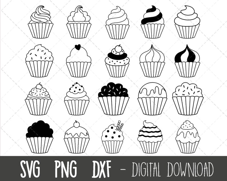 Cupcake SVG, Muffin Svg, Cupcake Cut File, Cake Svg, Birthday Svg ...