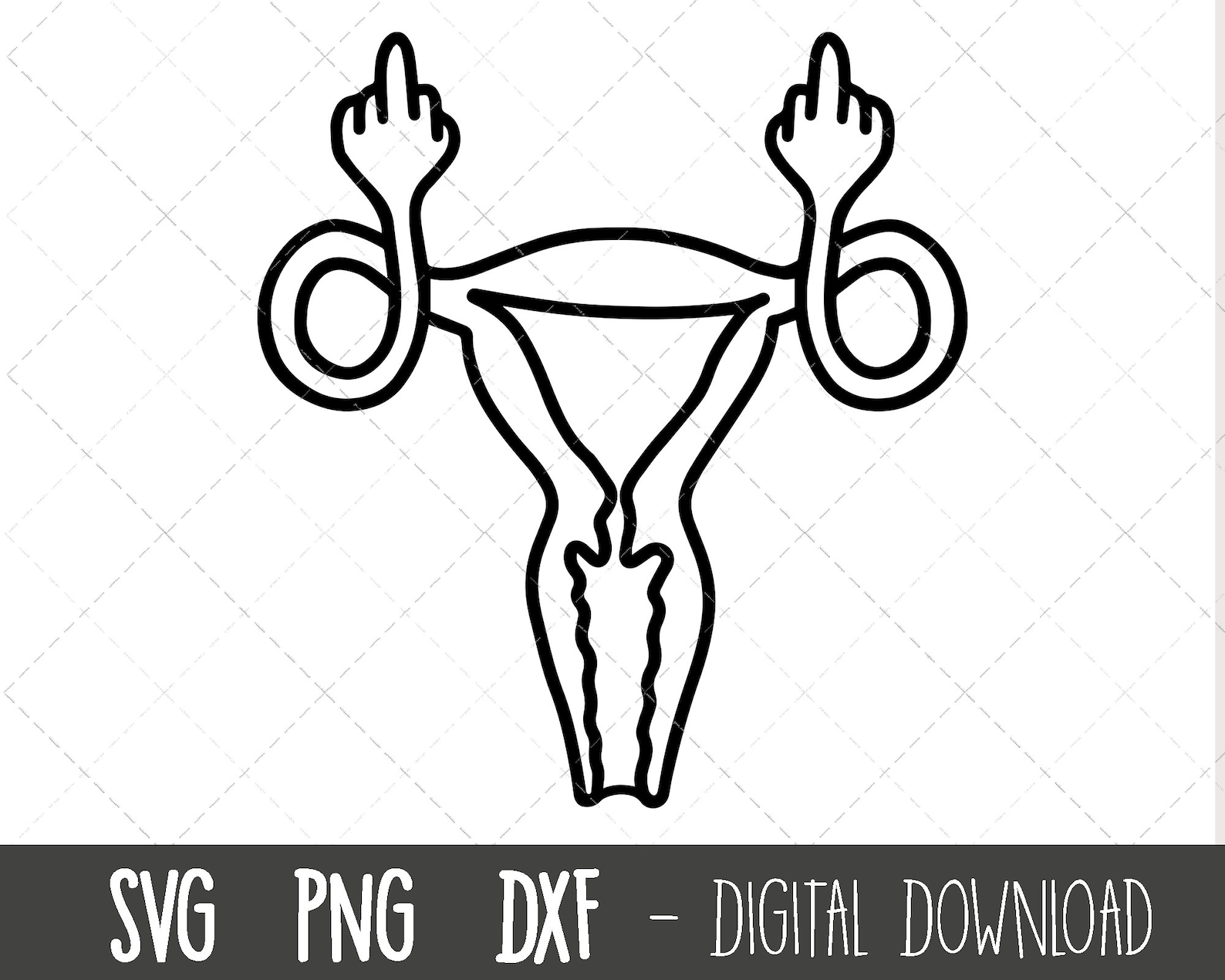 Uterus SVG My Uterus My Choice Svg Uterus Middle Finger Svg - Etsy