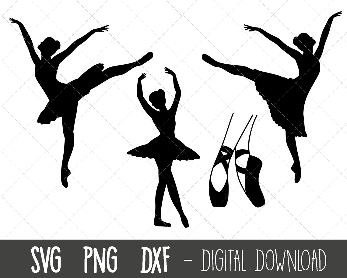 Ballet Svg Bundle Pointe Shoes Svg Ballerina Svg Ballet | Etsy