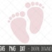 Baby Feet Svg Pink Baby Footprint Svg Baby Footprint - Etsy