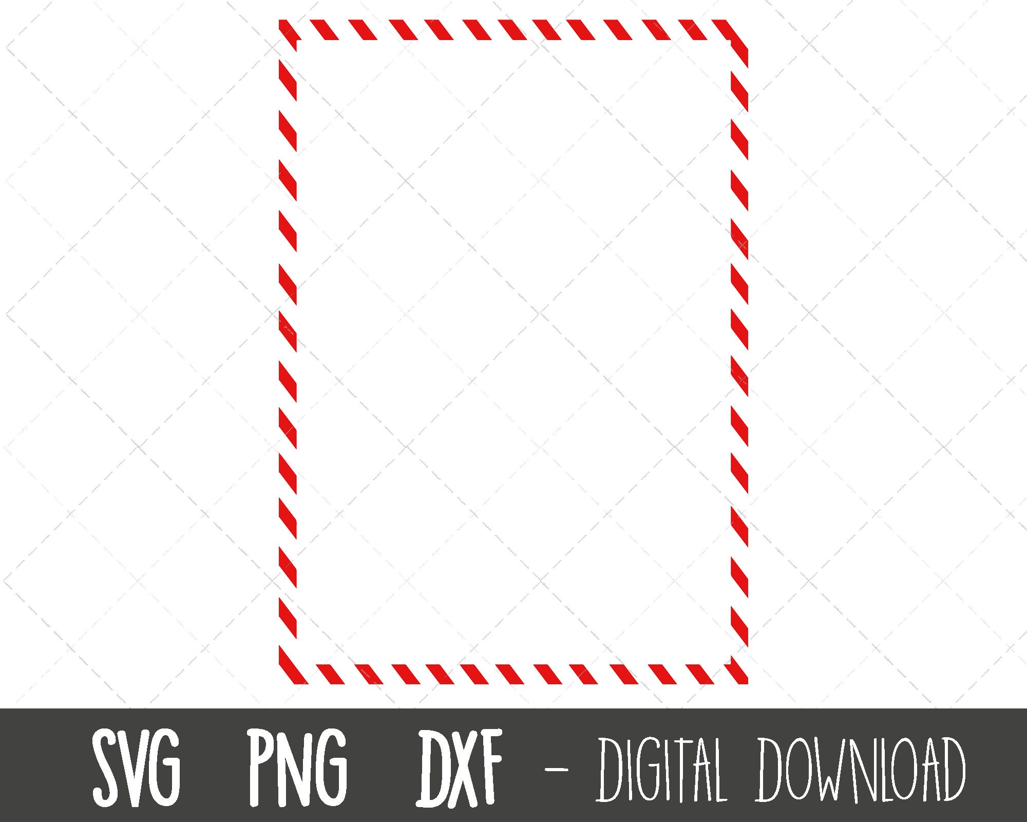 Christmas Candy Cane Border Svg Candy Cane Border Png Candy - Etsy