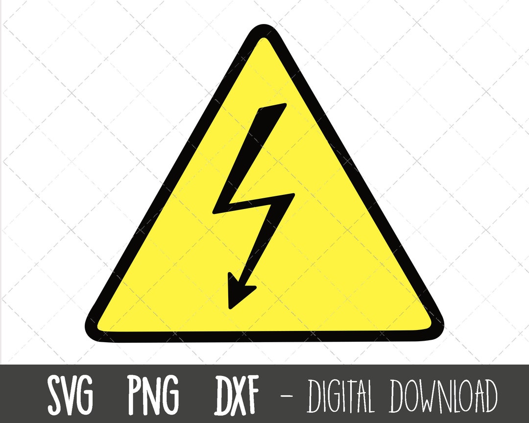 Electrical Hazard Svg, Electric Sign Svg, Danger Signs Clipart, Warning ...