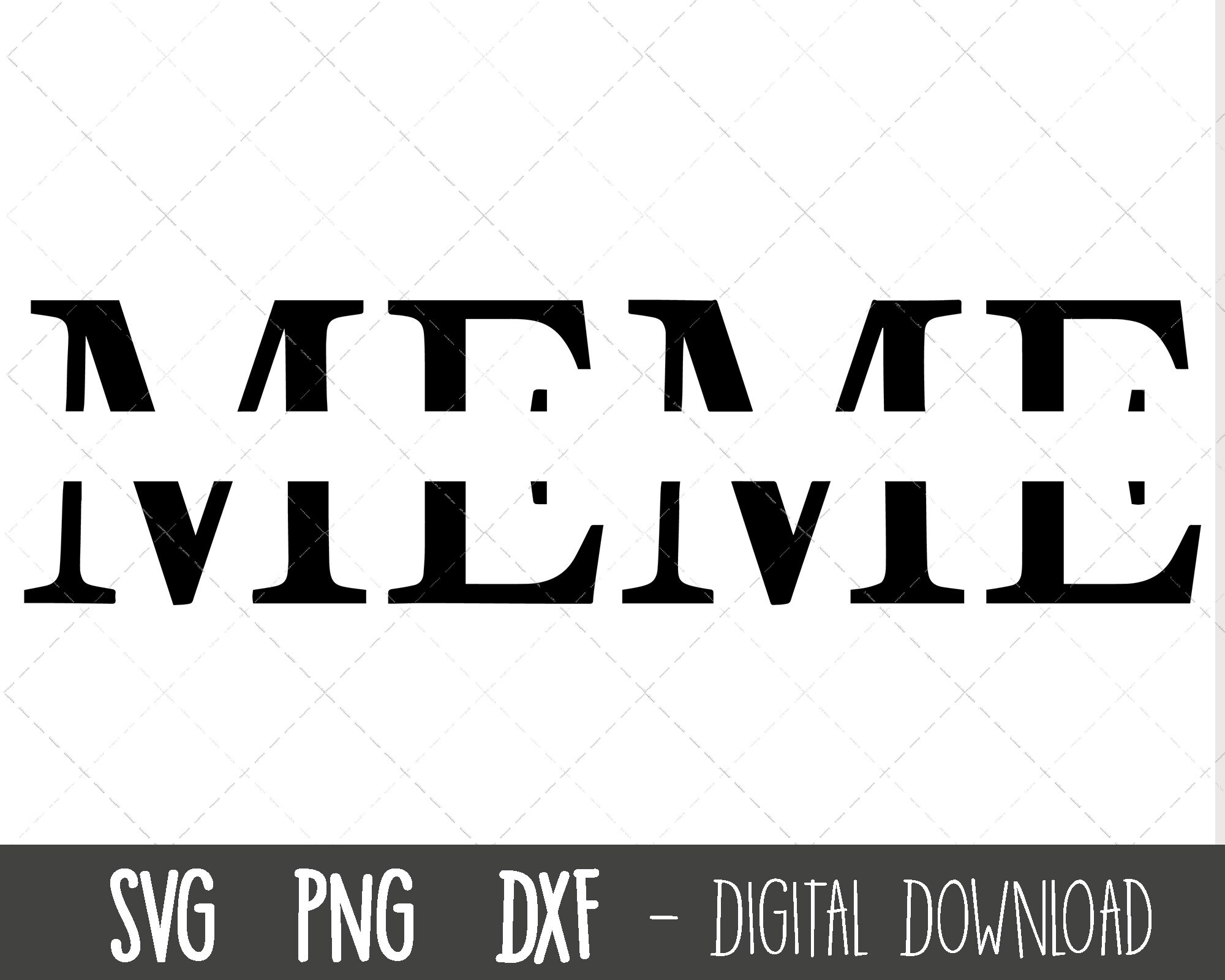 Meme SVG Grandma Svg Meme Split Name Frame Svg Meme Svg - Etsy Australia