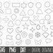 Basic Shapes SVG Bundle, Geometric Shapes Png, Name Frame Tags Svg ...