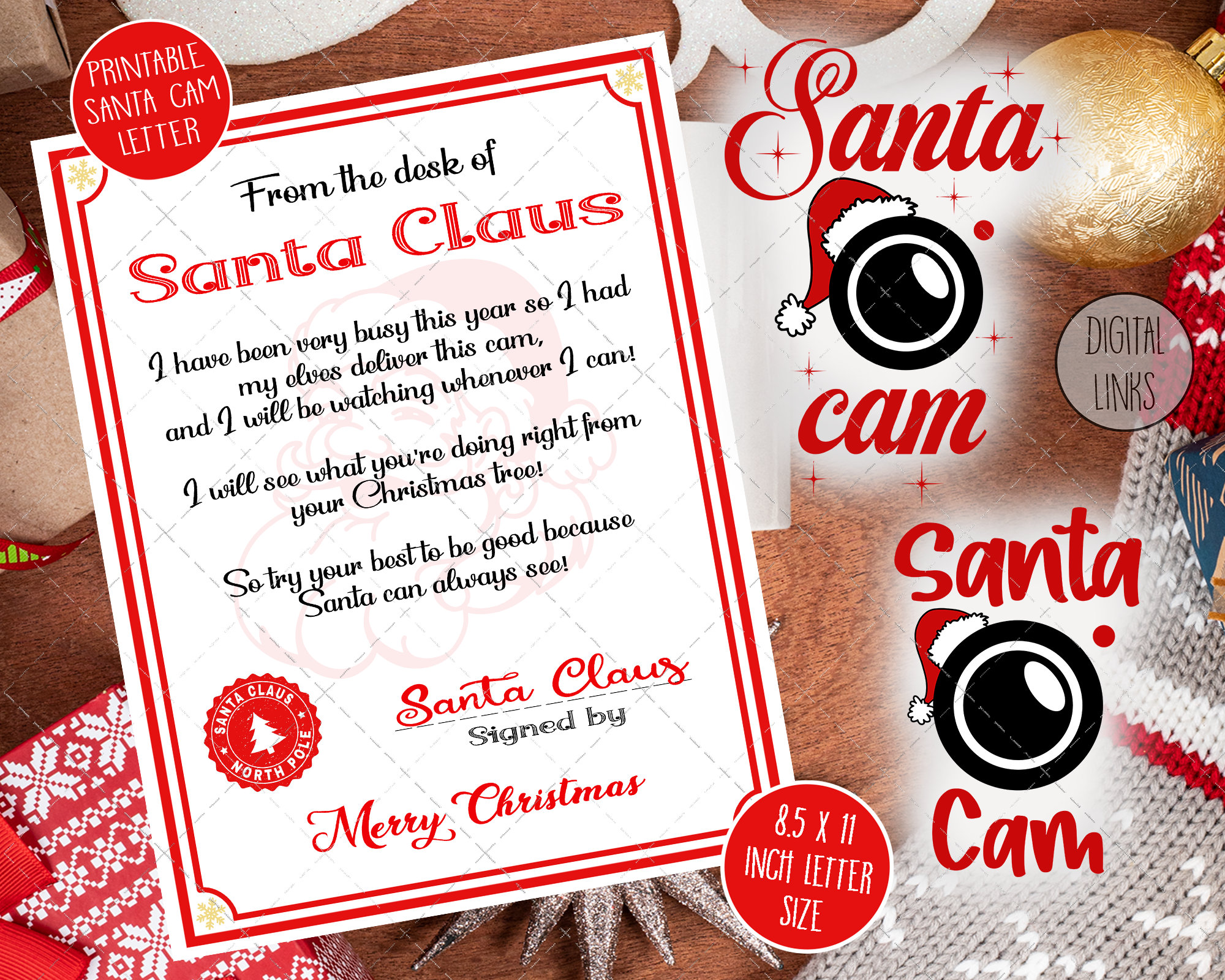 Santa Cam Svg Bundle Santa Cam Svg Printable Santa Cam - Etsy
