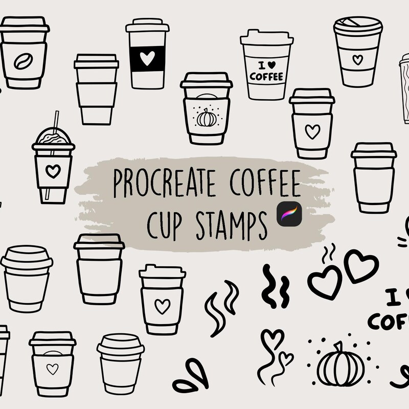 Coffee Cup Stamp - Etsy