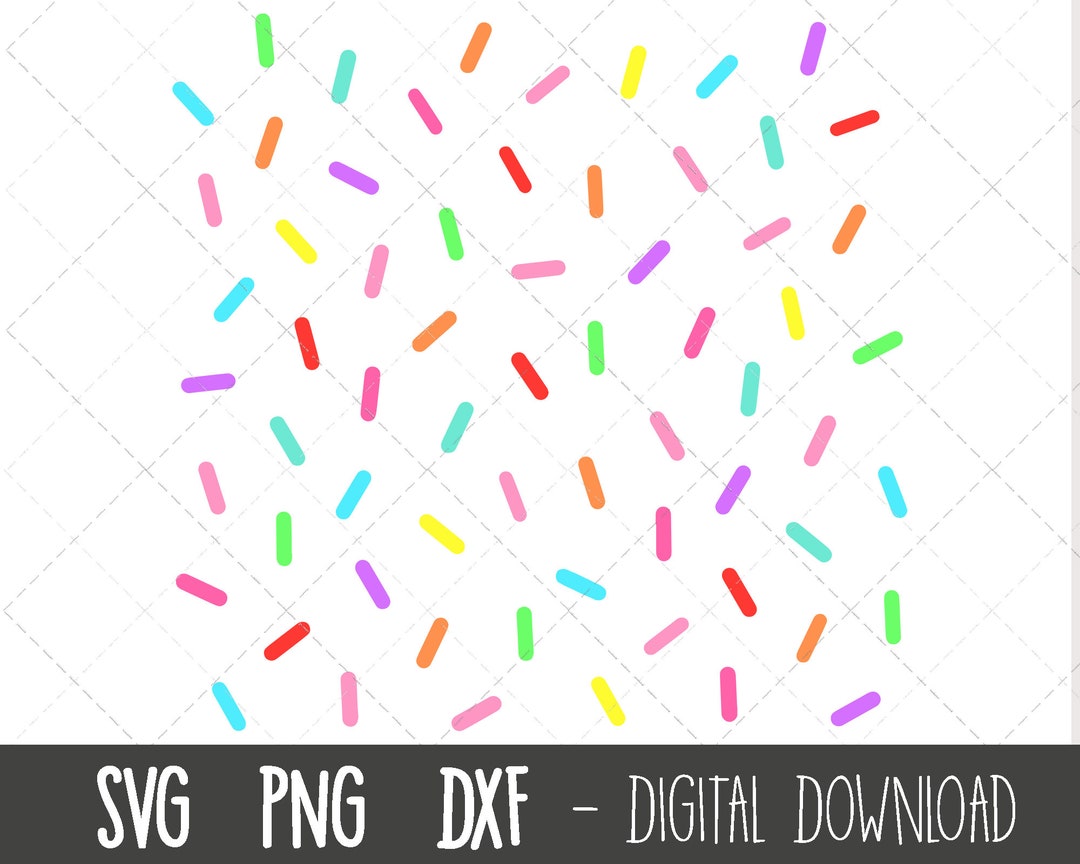 Sprinkle Pattern SVG, Confetti Svg, Baking Clipart, Birthday Svg, Donut ...