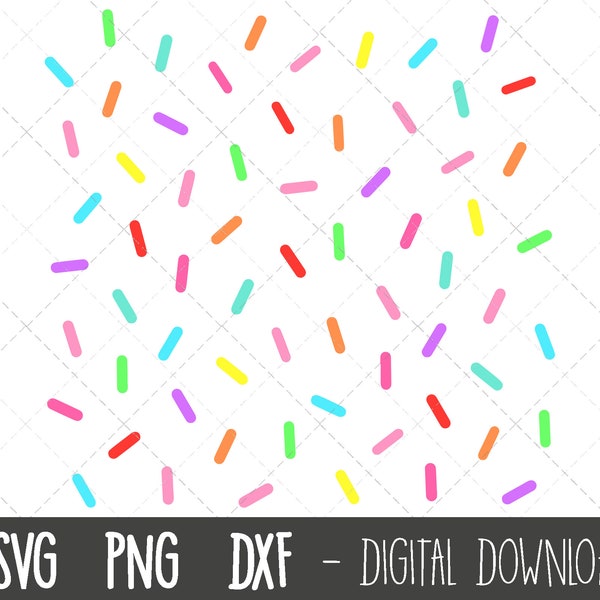 Rainbow Sprinkles Clipart - Etsy