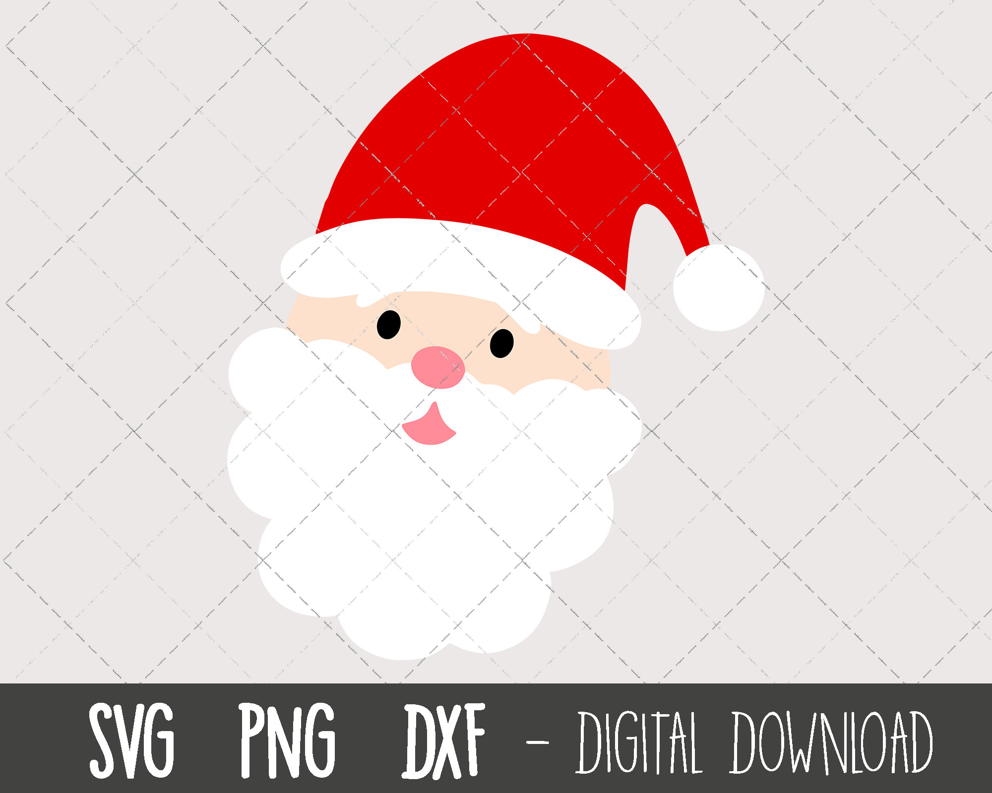 Santa Svg Santa Head Svg Christmas Svg Santa Svg File | Etsy