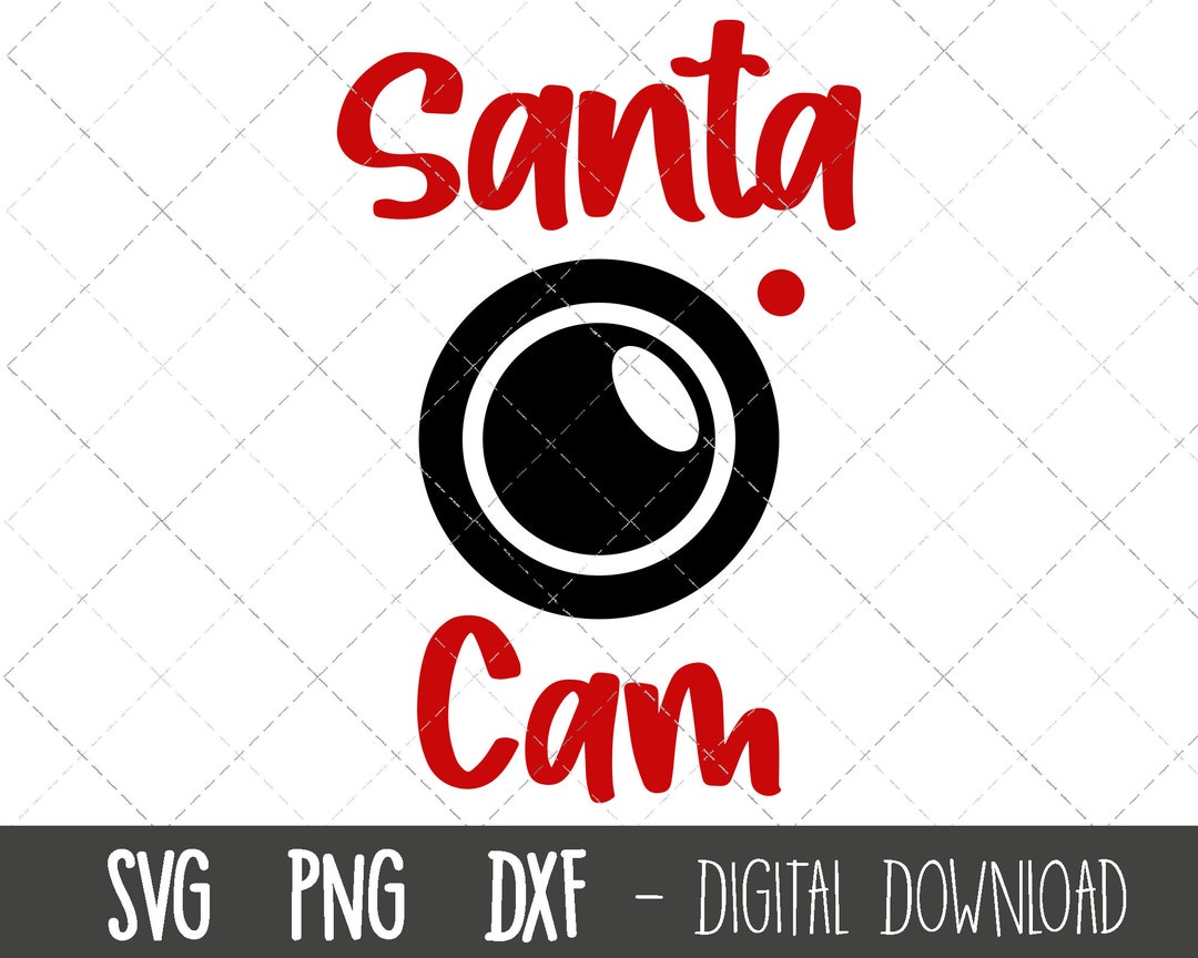 Santa Cam Svg, Santa Svg, Christmas Svg, Santa Svg File, Santa Camera ...