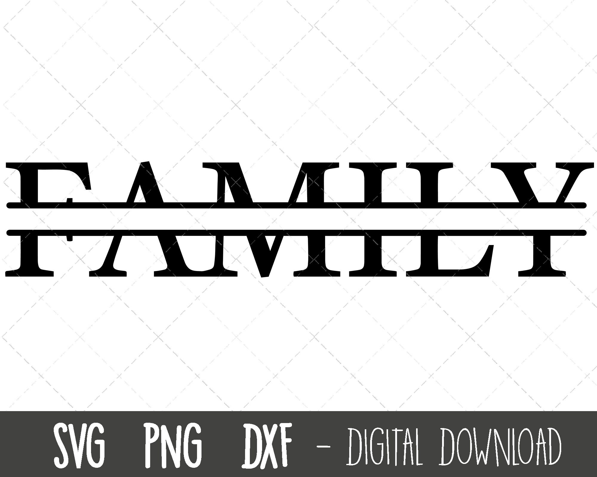 Family SVG Family Split Name Frame Svg Family Clipart - Etsy UK