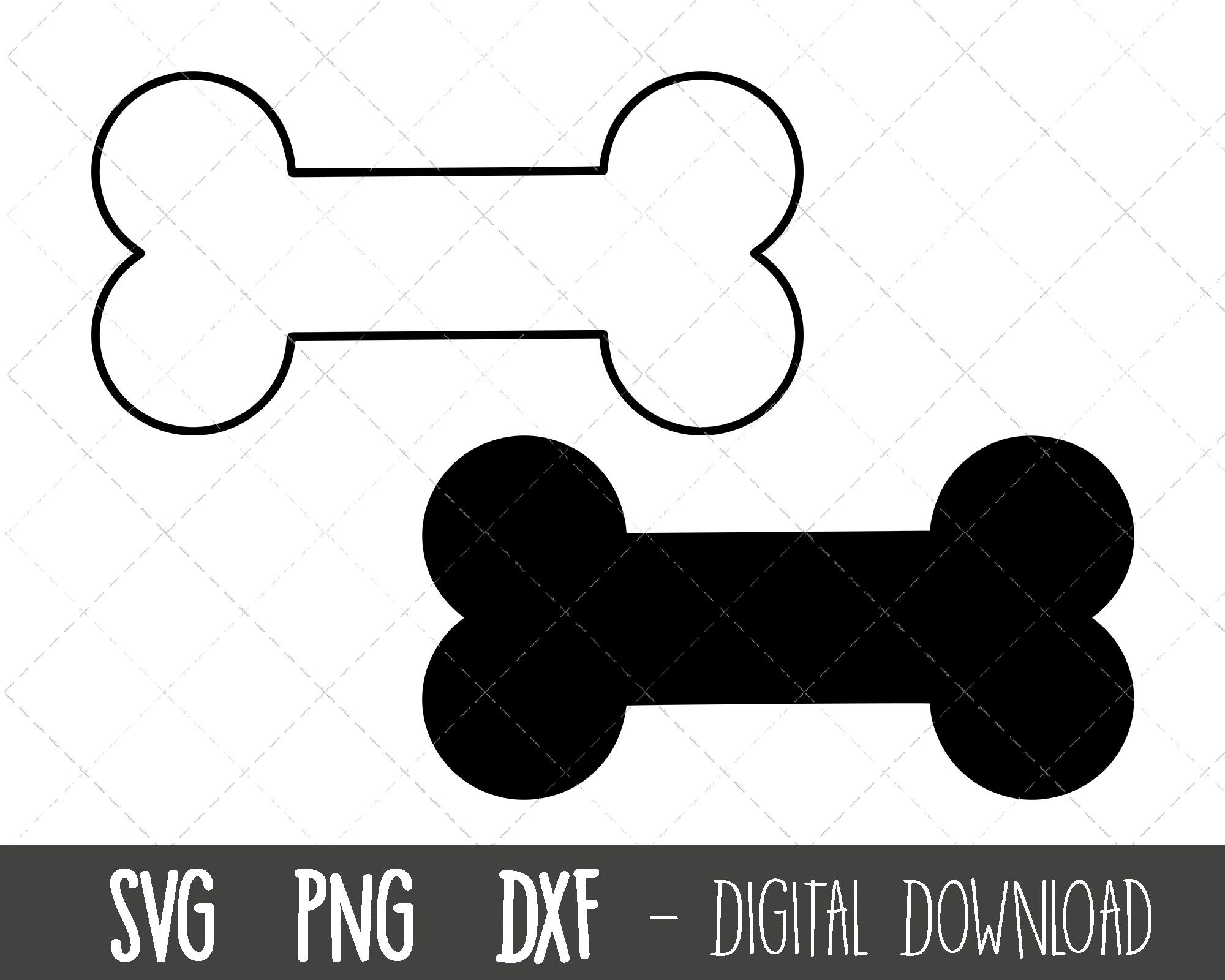 Dog Bone SVG Bundle Dog Bone Outline Svg Bone Silhouette - Etsy Ireland