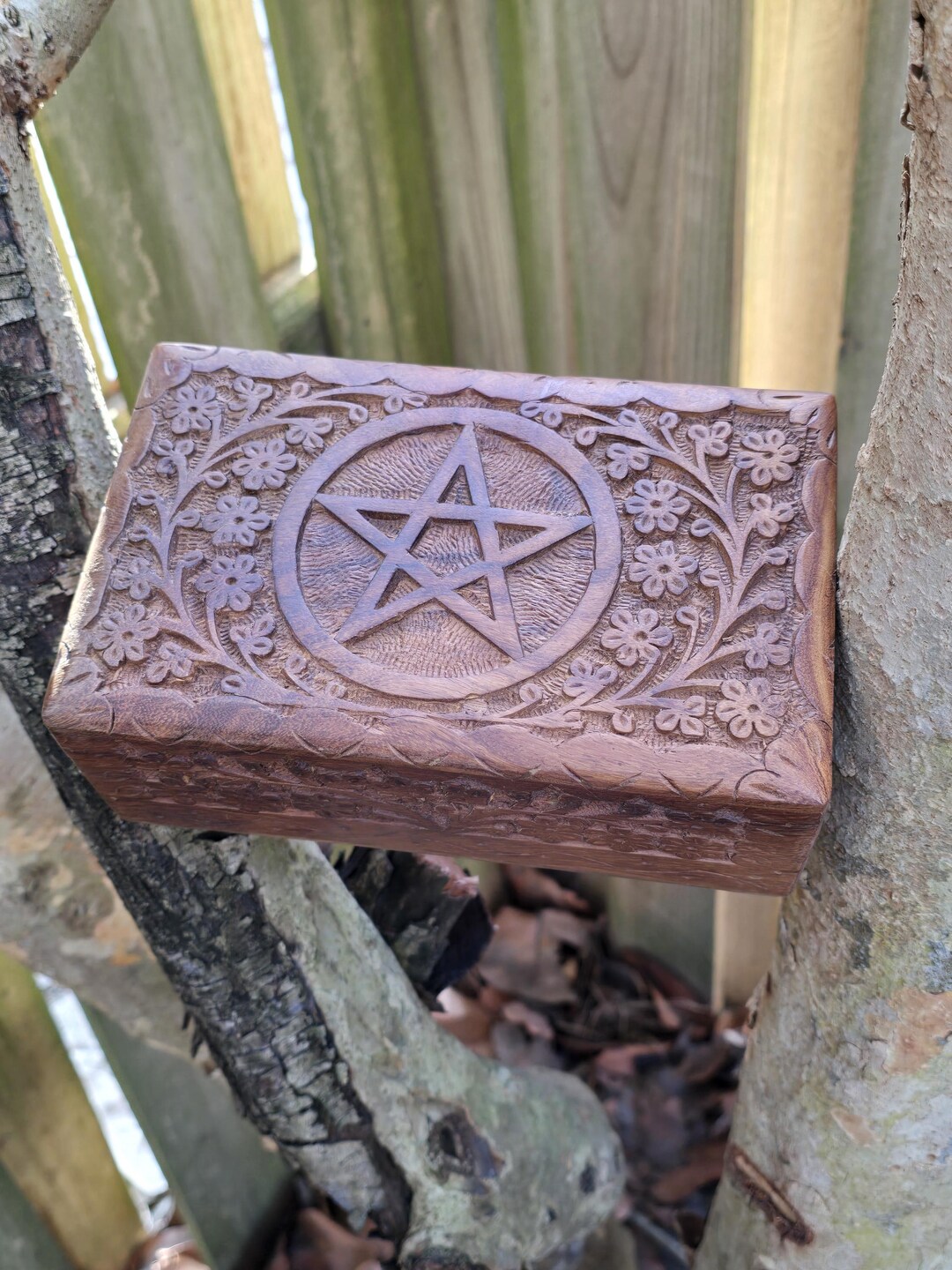 Pentagram Wooden Box - Large - Etsy