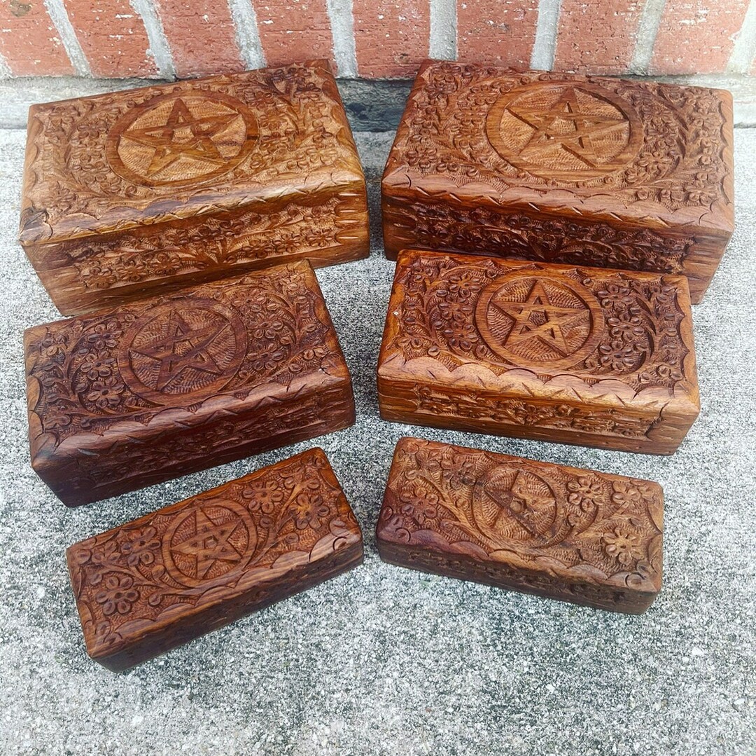 Pentacle Wooden Boxes - Etsy