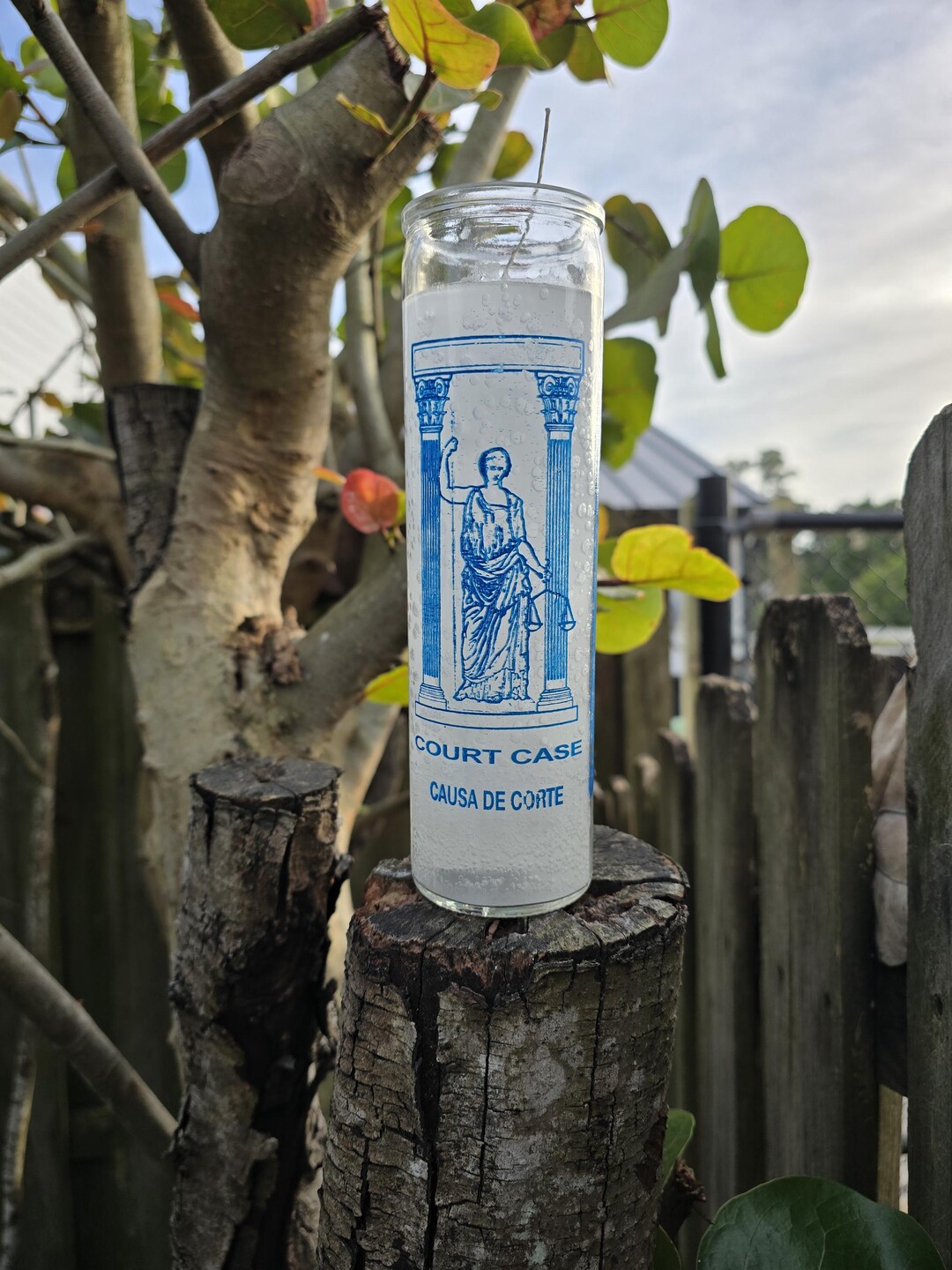 Court Case White 7 Day Candle - Etsy