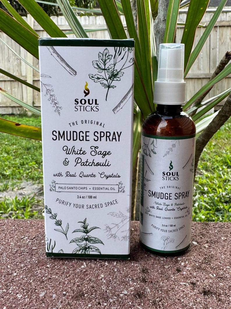 White Sage & Patchouli Smudge Spray - Etsy