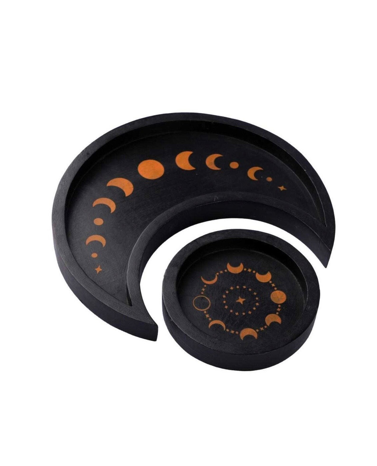 Wood Bowl Phases of Moon 2pc. - Etsy