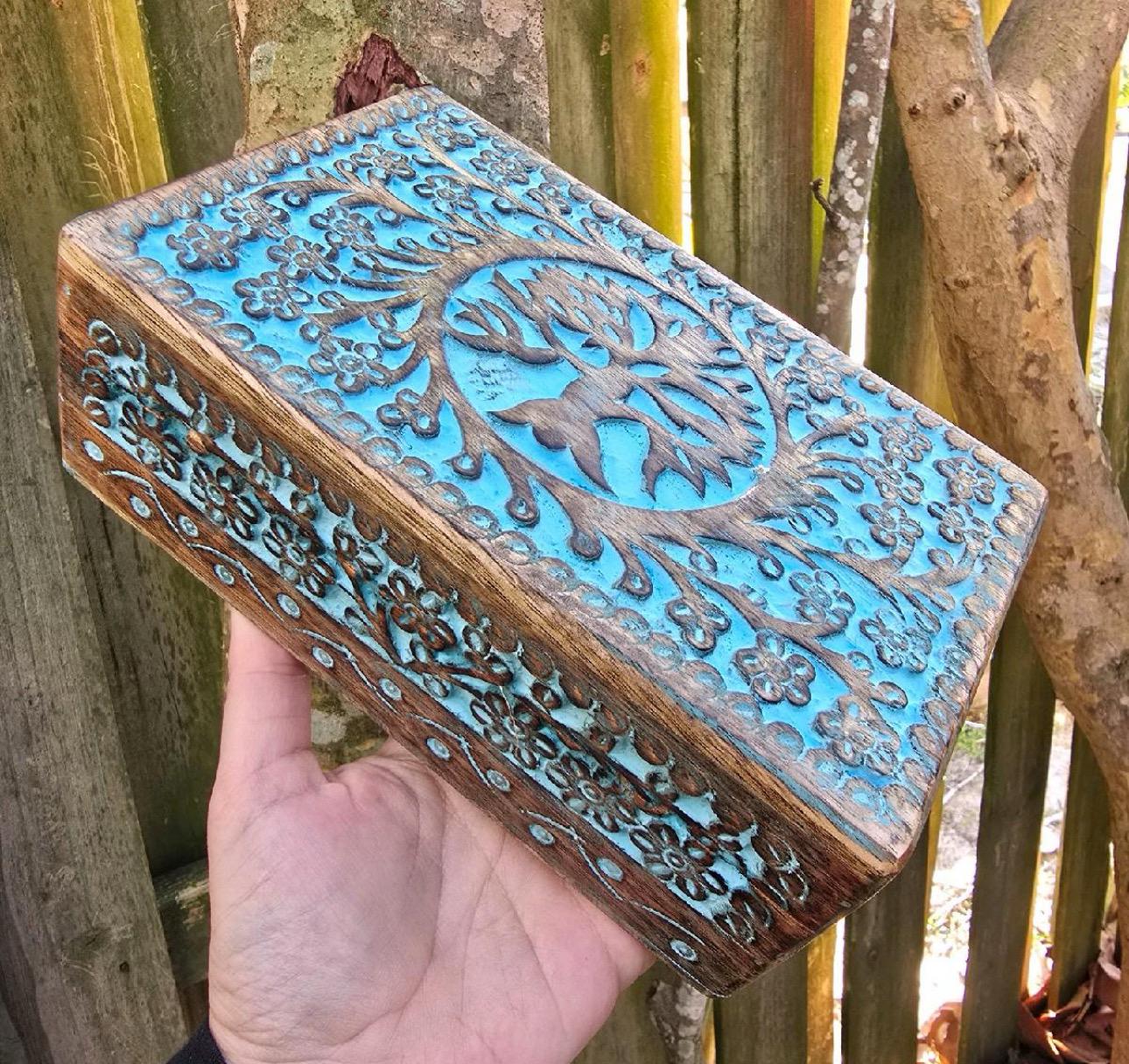 Wooden Storage Box-tree of Life - Etsy