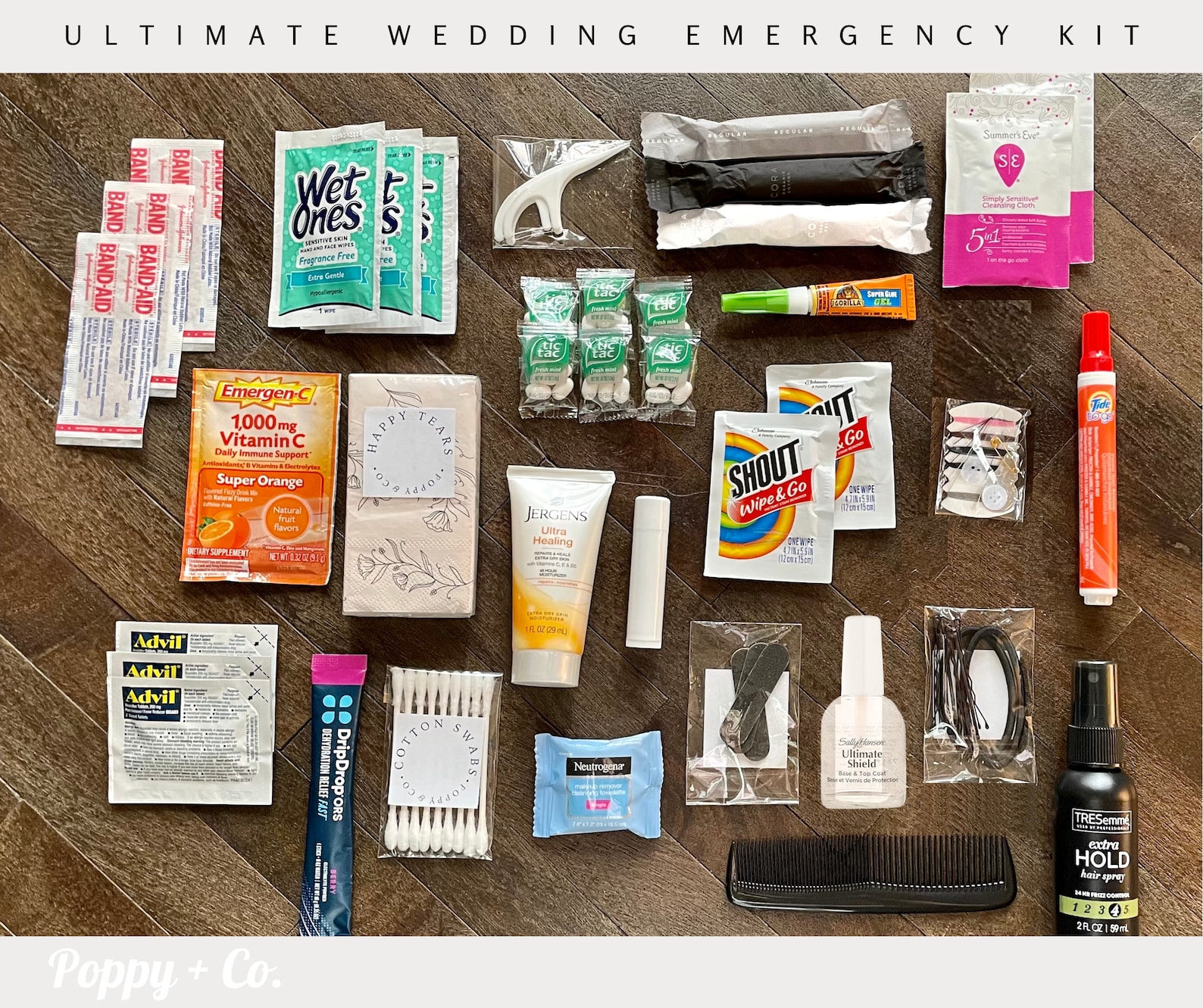 Ultimate Wedding Day Emergency Kit Bride Bridal Party - Etsy