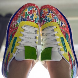 Hand Painted Splattered Reebok. - Etsy