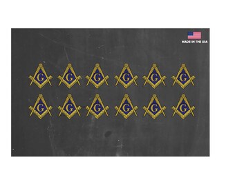 Masonic Skull Square & Compass Sticker, Freemason Sticker Decal Emblem ...