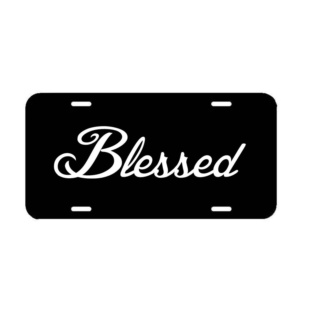 Blessed License Plate Frame Cover for Car Truck SUV Christian Jesus JDM ...