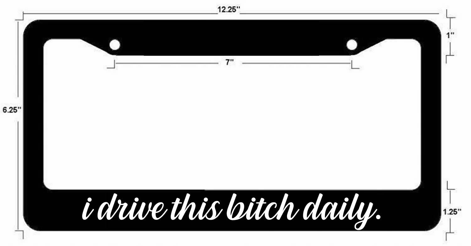 I Drive a License Plate - Etsy