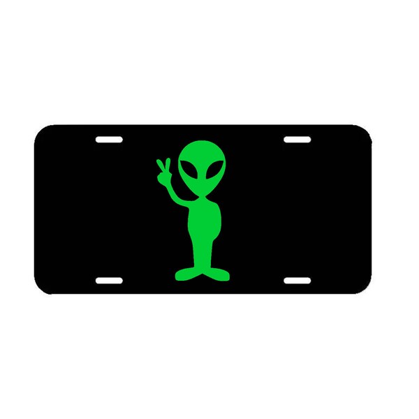 Alien License Plate Frame - Etsy