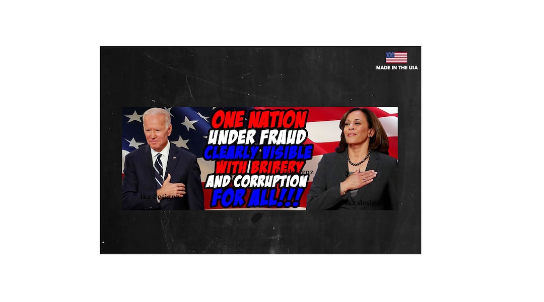 One Nation Under Fraud Sticker Decal Anti Biden Bumper Sticker Funny 8 - Etsy
